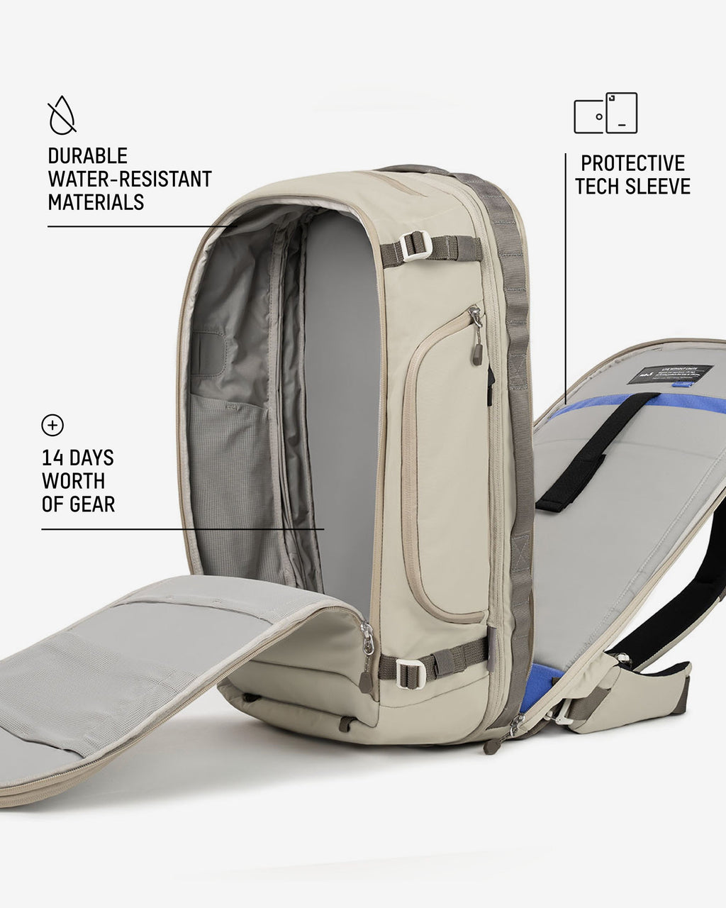 Mous | Optimal Travel Backpack | Expandable Storage | AiroFoam Tech | Mous