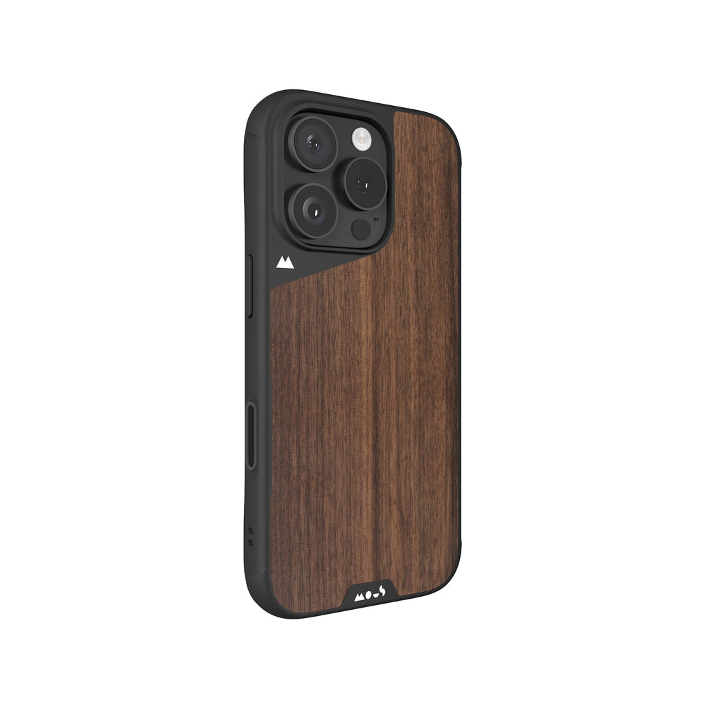 Mous | Walnut Protective Phone Case with Camera Control Button - Limitless