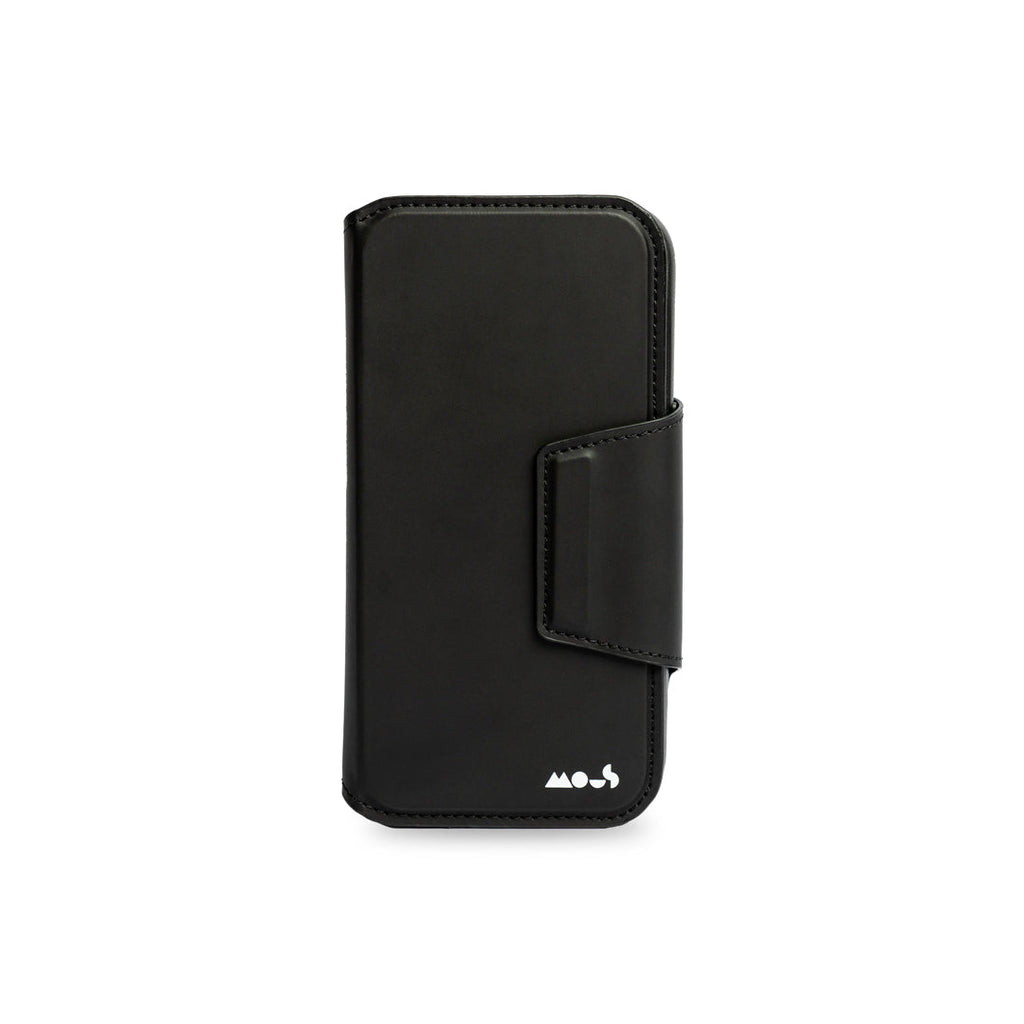 Mous | MagSafe® Compatible Black Flip Wallet with Stand